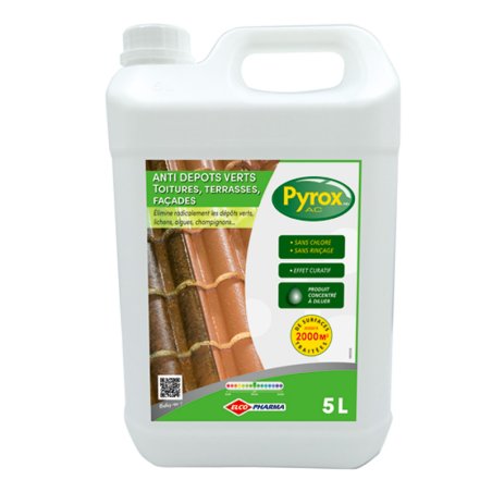 Anti dépôt vert pour toiture Pyrox AC NG - 5 litres